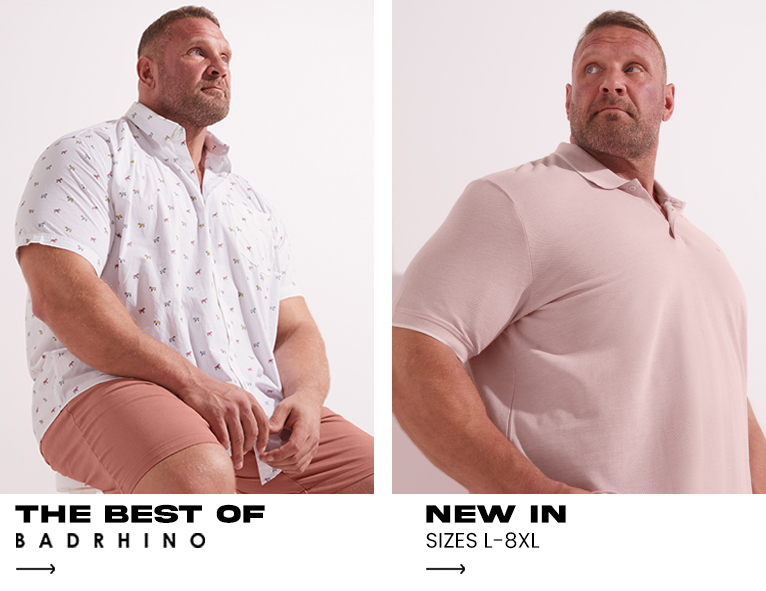 Men's Big and Tall Clothing | L-8XL | BadRhino